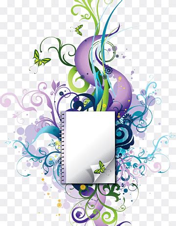 Floral Notepad Png Images PNGWing