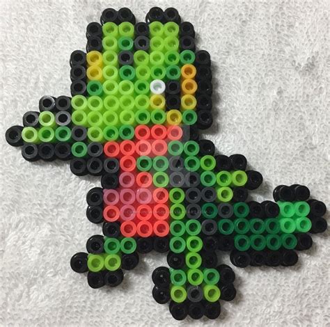 Pokemon 252 Treecko By CrimsonBalmung On DeviantArt Perler Bead Disney Hama Beads Design