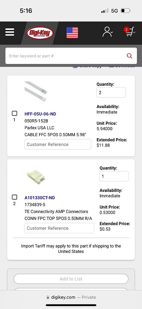 FFC FPC Cables And Extensions Cable Assemblies DigiKey TechForum