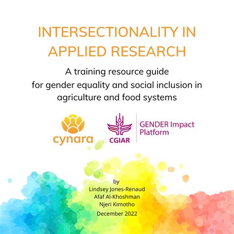 Intersectionality In Applied Research Training Resource Guide — Cynara