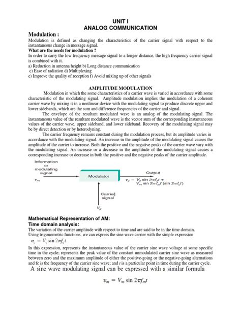 Pdf Unit 1 Analog Communication Dokumen Tips