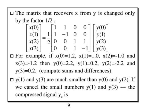 Ppt Wavelet Transform For Image Data Compression Powerpoint