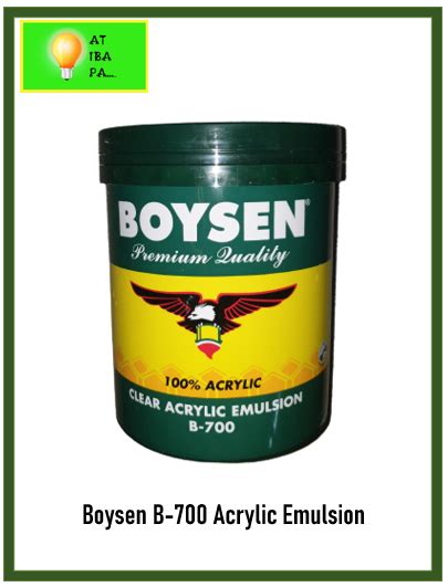 Boysen B 700 Acrylic Emulsion 1lquart Clear Coating Lazada Ph