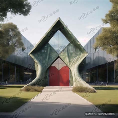 Ai创作图招聘会异形门楼 昵图网