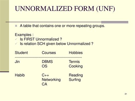 normalization database design ppt download