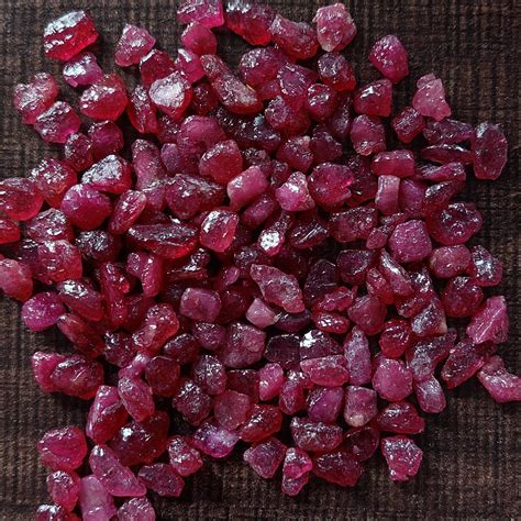 20 Pieces Natural Ruby Rough Ruby Gemstone Ruby Raw Red Etsy