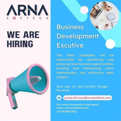 Arna Softech On Linkedin Everyone Areyouready Businessdevelopment Salesopportunity Jobopening