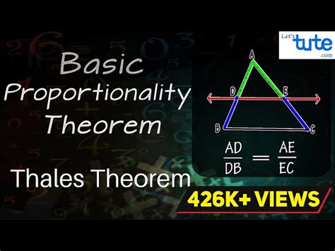 Thales Theorem Of Basic Proportionality Theorem