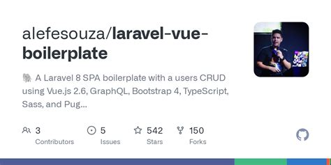 Github Alefesouzalaravel Vue Boilerplate Elephant A Laravel 8 Spa Boilerplate With A Users