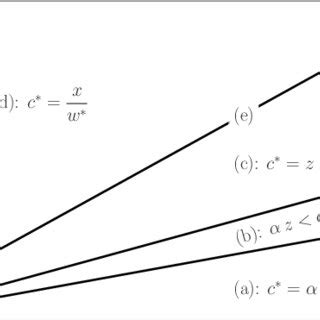 A Representative Plot For The Regions A E In The Z X Plane Showing Download Scientific