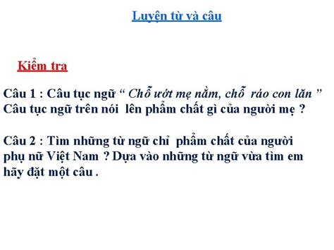 Luyn t v cu Kim tra Cu 1