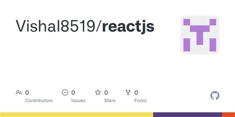 Github Vishal8519reactjs