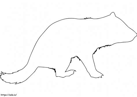 Tasmanian Devil Outline Coloring Page