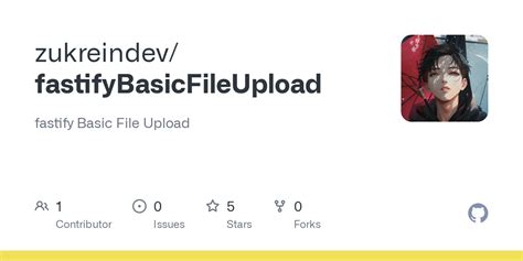 Github Zukreindevfastifybasicfileupload Fastify Basic File Upload
