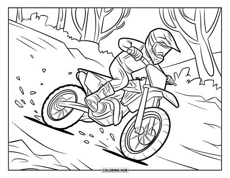 75 Dibujos De Motocross Para Colorear Para Niños Y Adultos Gratis