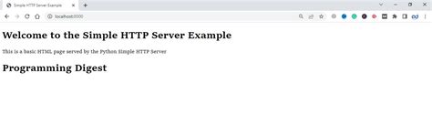 Python Simple Server A Quick And Easy Way To Serve Web Content