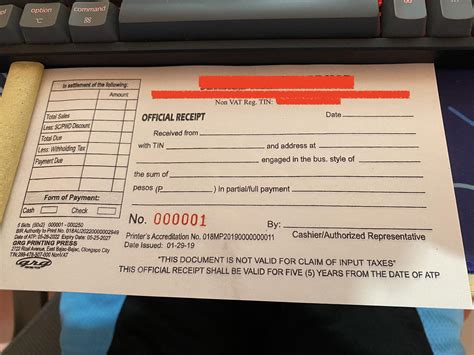 Philippine Receipt Sample At Jerome Henderson Blog