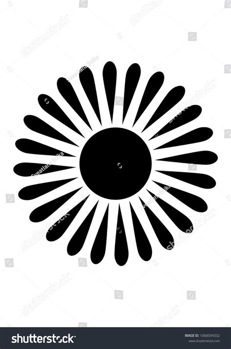 Daisy Silhouette Vector Stock Vector Royalty Free Shutterstock