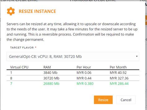 How To Resize Cloud Instance IPSERVERONE