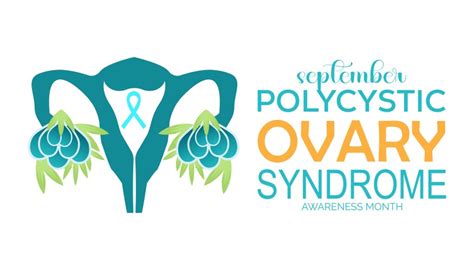 Polycystic Ovary Syndrome Awareness Month Vector Image
