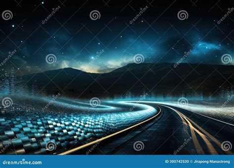 artificial intelligence digital binary code abstract background