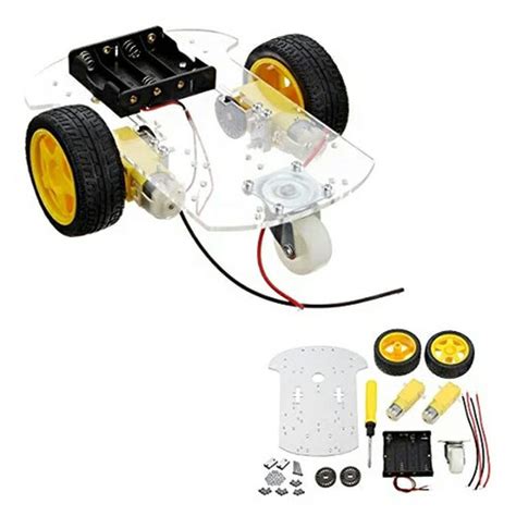 Jual Rj1 Robot Smart Car Chassis Diy Kit Rangka Mobil Pintar Arduino Kota Bekasi Rajaduino