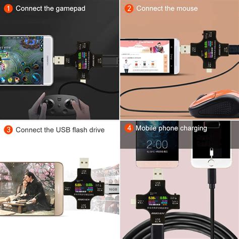 Buy USB Tester Type C Meter USB Digital Multimeter Amperage Power Capacity Reader USB C