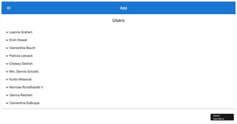 Interview Task Codesandbox