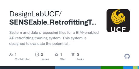 GitHub DesignLabUCF SENSEable RetrofittingTraining System And Data Processing Files For The