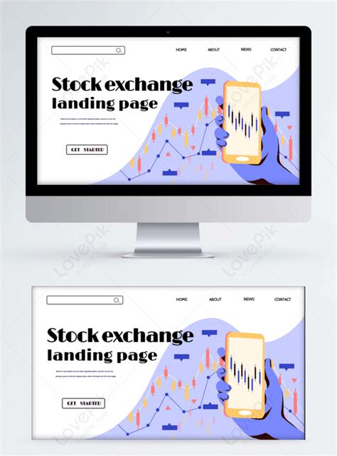 Stock Trading Platform Promotion Homepage Ui Design Template Image Picture Free Download