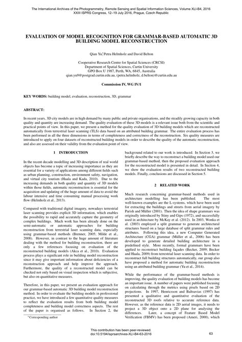 pdf evaluation of model recognition for grammar based automatic 3d