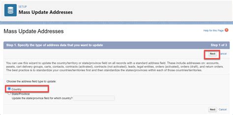 Mass Update Addresses In Salesforce