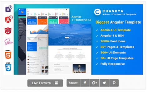 Angular Bootstrap Admin Dashboard Template And UI Framework Bootstrap Responsive Themes