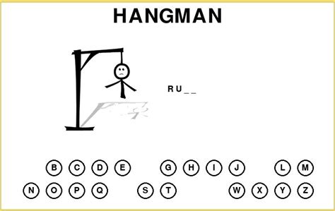hangman game with gui using pygame in python with source code