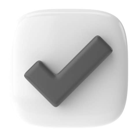 Premium Photo Checkbox Check Mark 3d Illustration