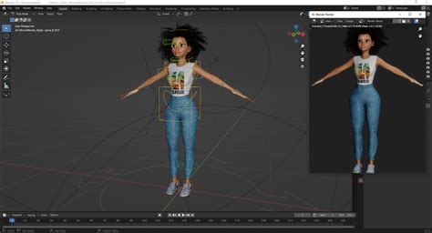 African Female Black Cartoon Character 3d Model By Elegant Mesh 3d