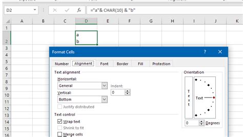 Excel Formula Concatenating Char10 In Fomula Ignores Line Break