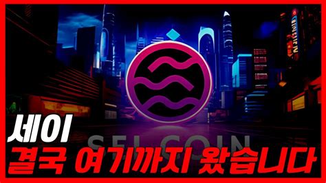 세이 결국 여기까지 왔습니다 Youtube