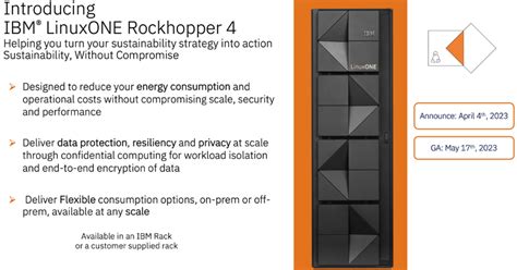 Ibm Makes Its Strongest Cloud Native Case With Linuxone Rockhopper