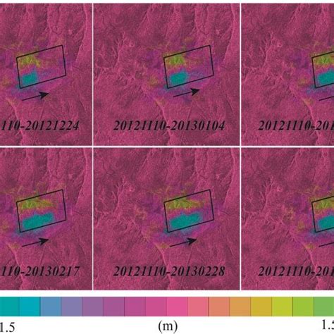 Time Series Deformation Images In The Terrasar X Los Direction The