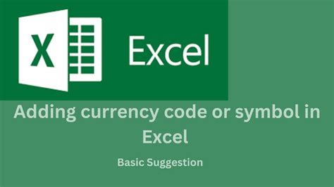How To Add Currency Symbols In Excel Quick And Easy Guide Youtube