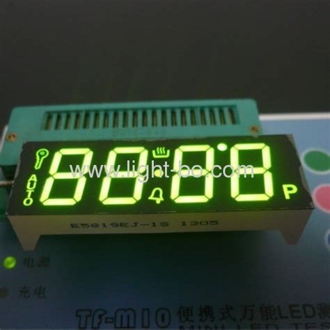 Customized 4 Digit Green 7 Segment Led Display For Oven Timer Control Manufacturers And