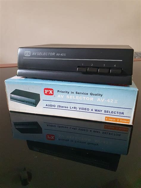 av 4 way selector switch audio other audio equipment on carousell