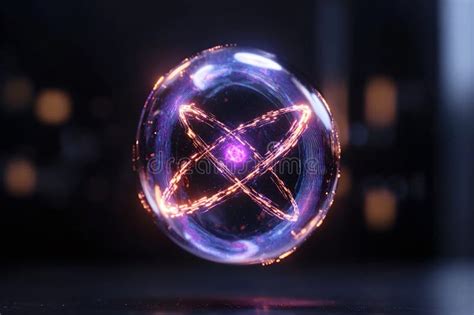 Single Qubit In Quantum Network Glow Stock Image Image Of Exploration