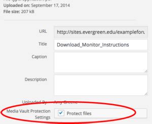 Protected Files WordPress Help Wiki