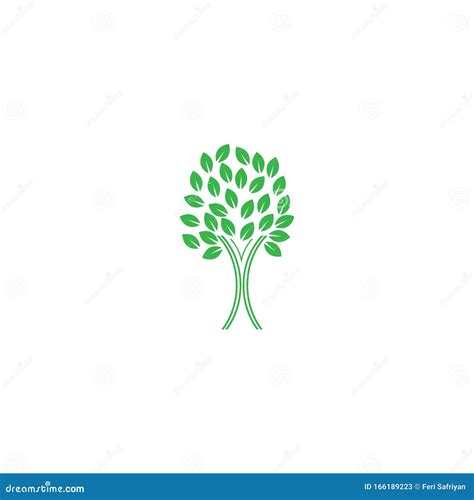 Tree Leaf Vector Logo Design Stock Vector Illustration Of Concept Conservation 166189223