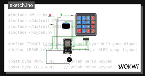 Challange Smart Password DenganKeypad Dan OLED SSD Wokwi ESP STM Arduino Simulator