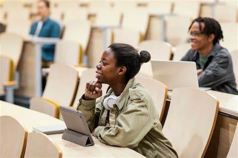 Free Photo Young Students Attending A University Class