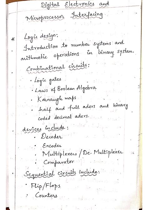 solution digital electronics and microprocessor interfacing classnotes