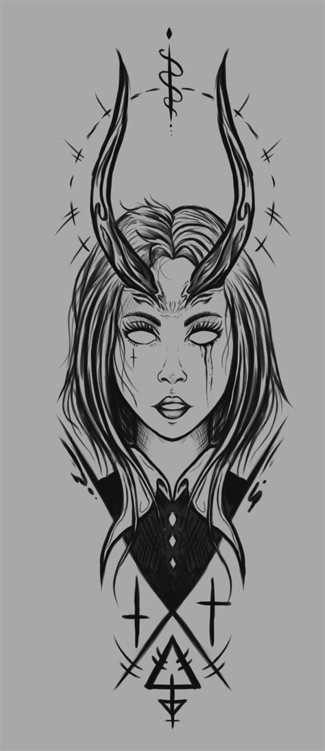 Devil Girl Tattoo Designs